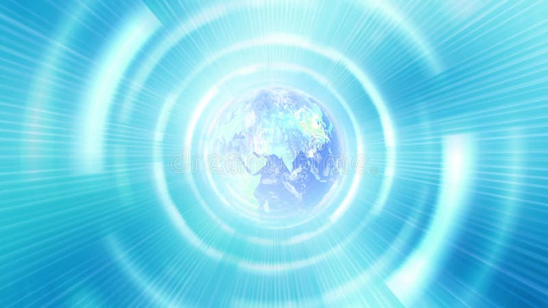 Blue Earth Zoom Motion Background Animation Stock Video - Video of loop ...