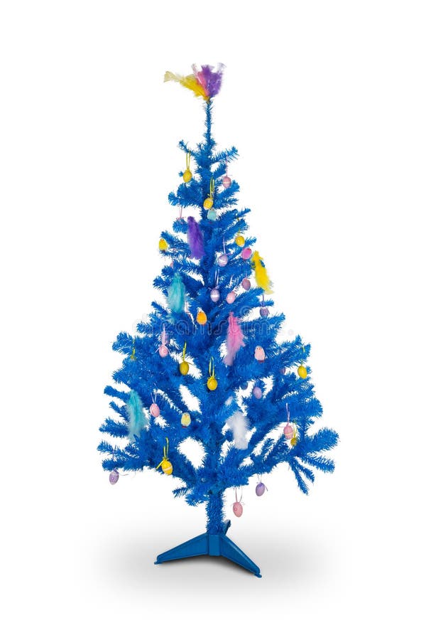 Blue Easter tree. stock photo. Image of traditional, decorative - 50904534