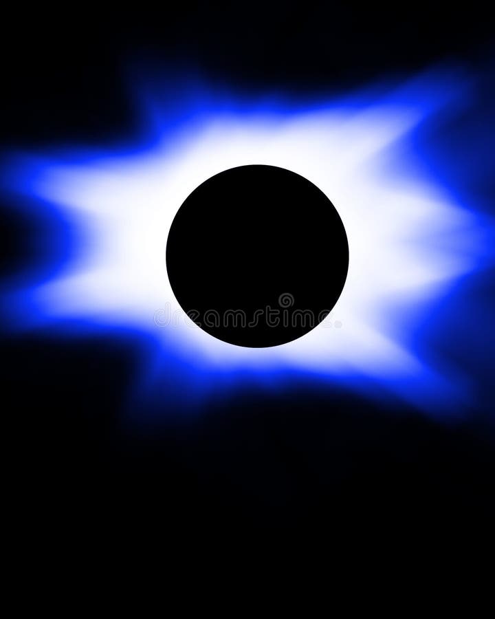 Blue eclipse effect stock illustration. Illustration of creative - 4748237