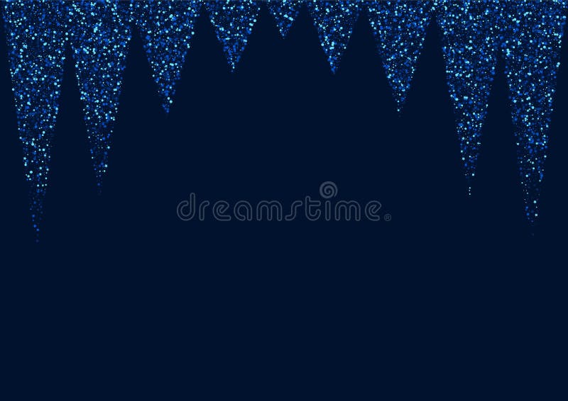 Blue Effect Digital Rain Template. Silver Party Stock Vector ...