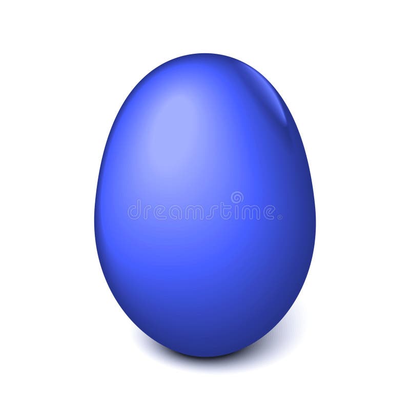 Blue egg stock vector. Illustration of holiday, happy - 272690829