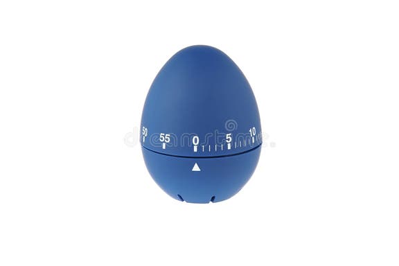 Blue Egg Timer Countdown for Boiled Eggs Stock Image - Image of ...