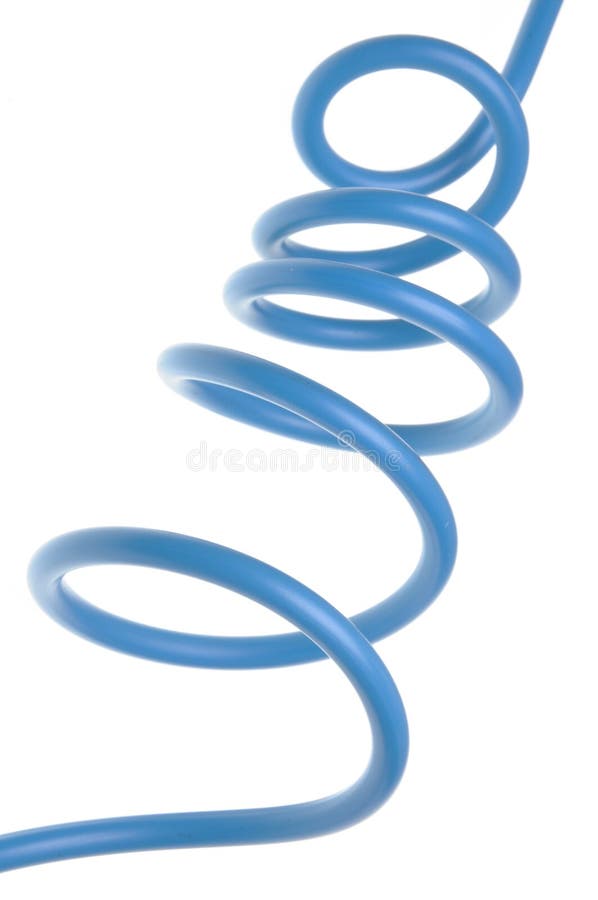 Blue Electric Cable Used in Electrical Instalation Stock Photo - Image ...