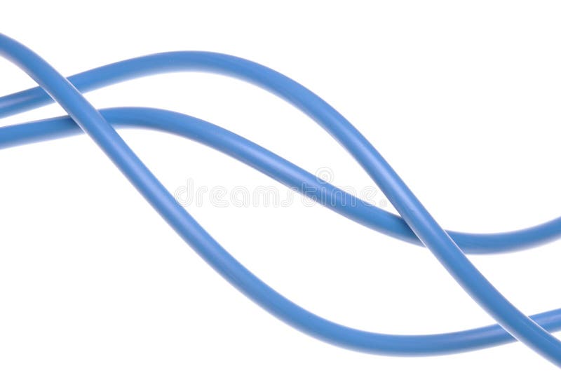Blue Cable Bundles in Computer Global Network Stock Photo - Image of ...