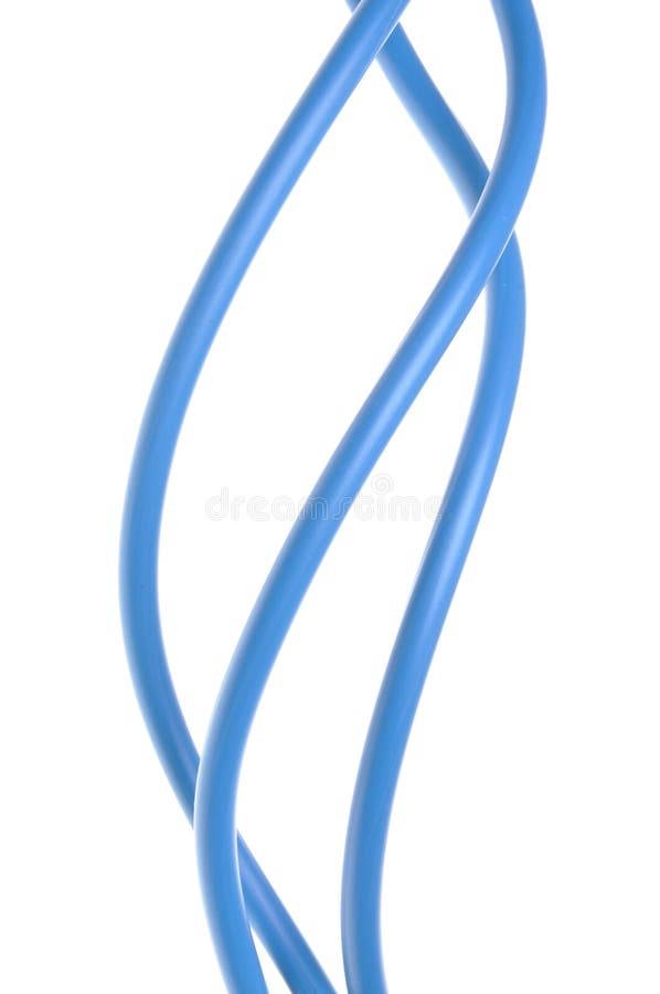 Blue Cable Bundles in Computer Global Network Stock Photo - Image of ...