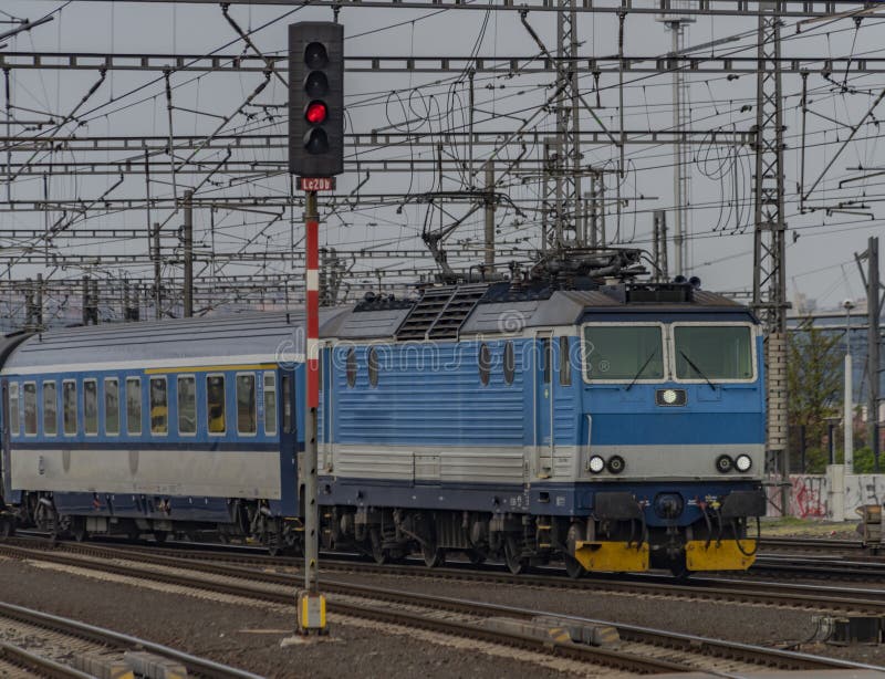 Railroad Railway Red Republic Semaphore Signal Speed Steel Strip Stock ...