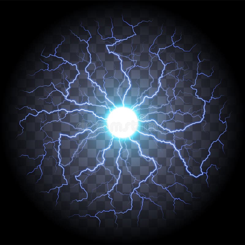 Blue Electric Light Flash or Vector Lightning Bolt Stock Vector ...