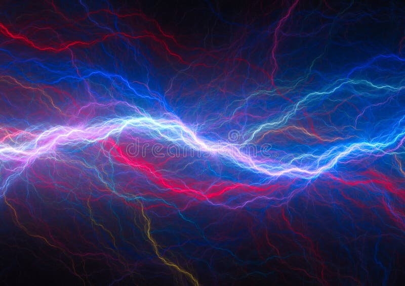 Blue Electrical Background, Cool Stock Illustration - Illustration of ...