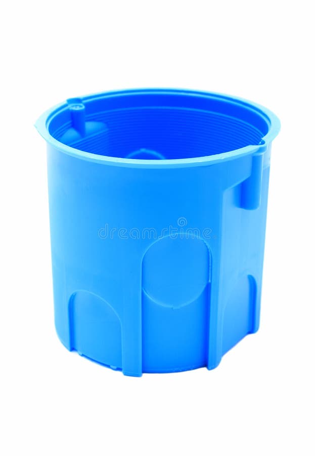 Blue Electrical Box on White Background Stock Photo - Image of white ...