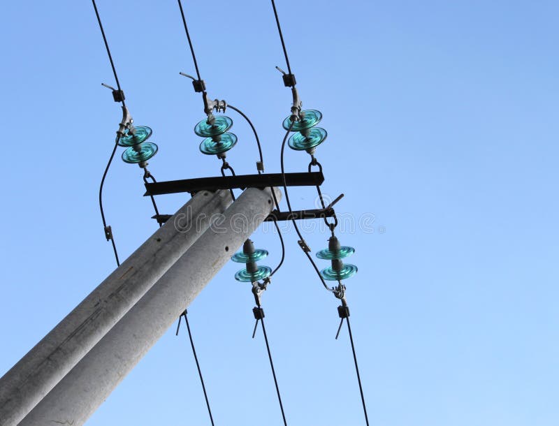 Blue Electrical Insulator (dielectric) Stock Photo - Image of energetic ...
