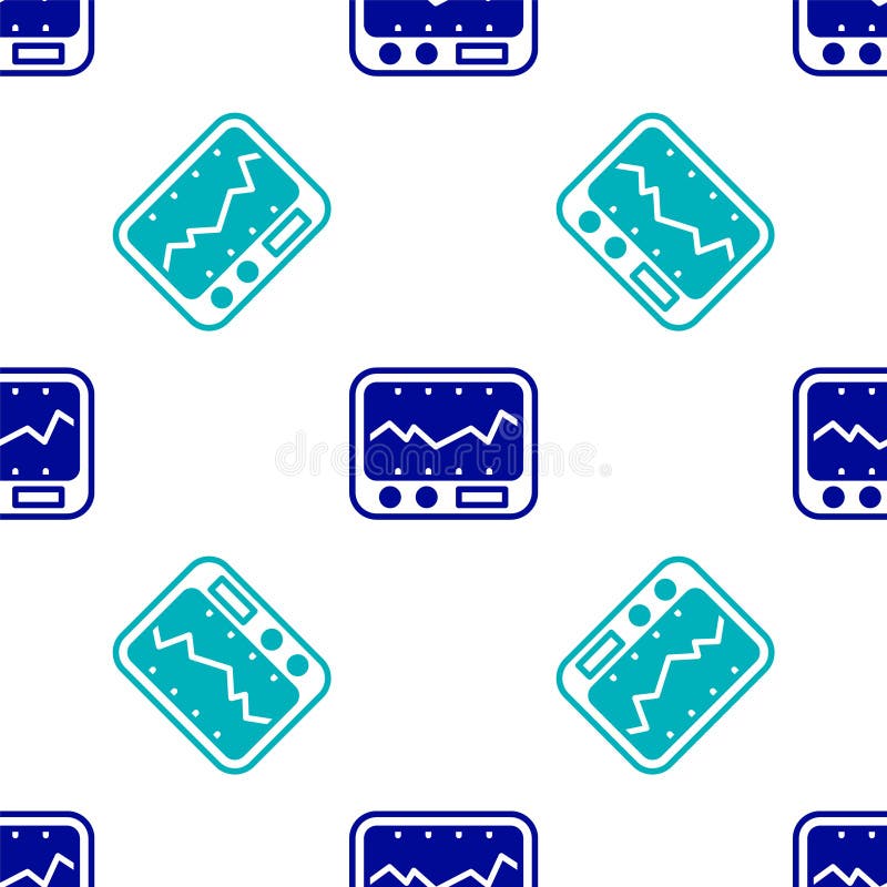 Blue Analog MP3 Player stock vector. Illustration of radio - 8145289