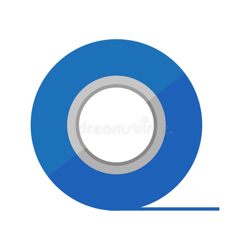 Blue Electrical Tape. Vector Illustration. Stock Image Stock Vector ...