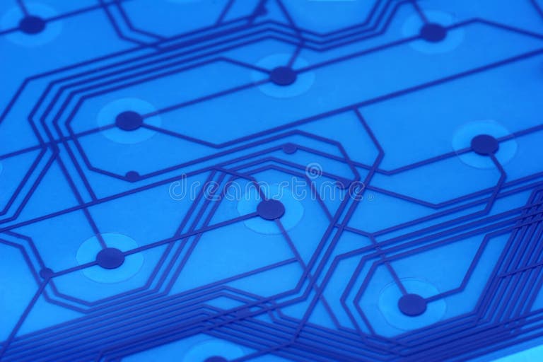 Blue Electronic Circuit Board - 2 Stock Image - Image of electronics ...