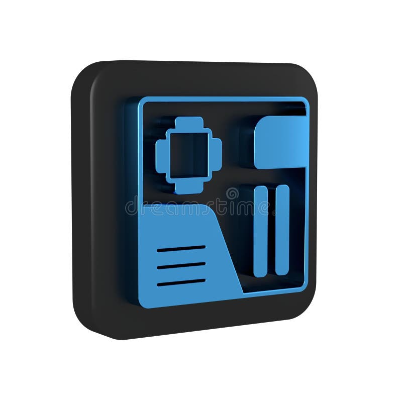Digital Chip Icon Blue Stock Illustrations – 9,075 Digital Chip Icon ...
