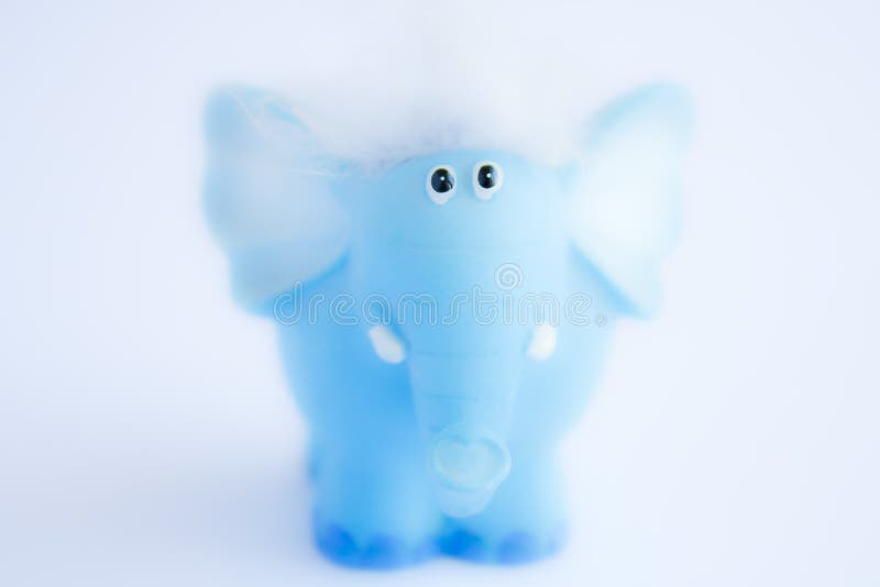 Blue elephant stock image. Image of tusk, single, childhood - 11840149