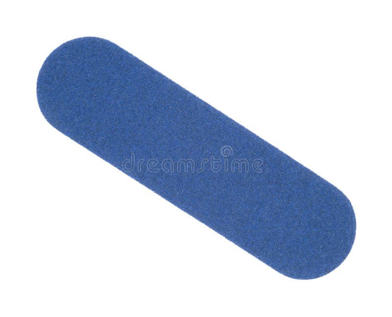 Blue emery board stock image. Image of nail, background - 31070247