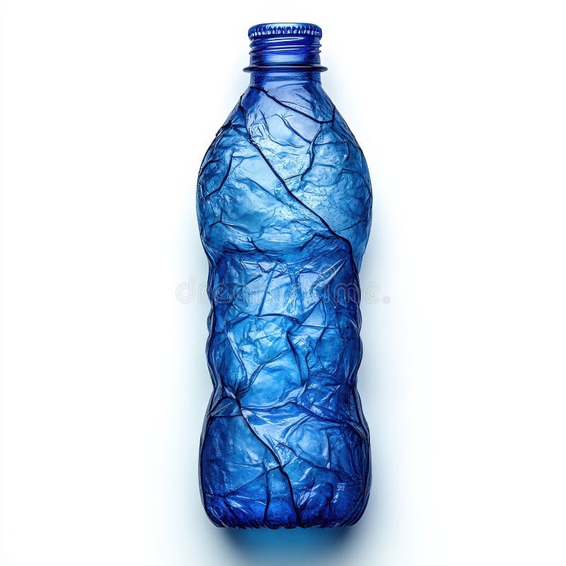Blue Empty Plastic Bottle, Crumpled Plastic Bottle, Global Pollution ...