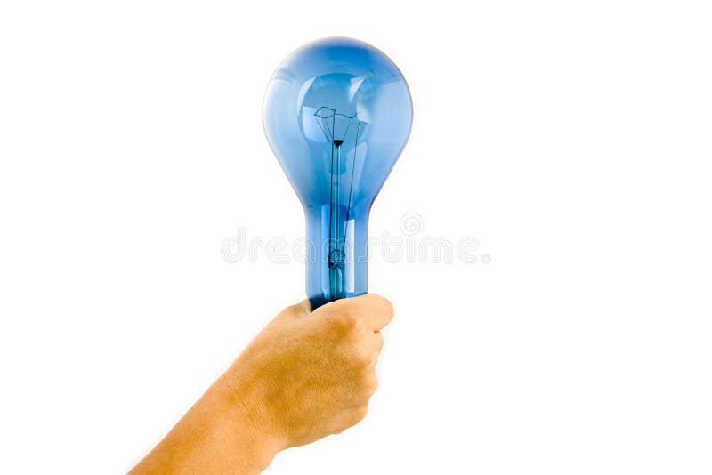 Blue energy stock image. Image of bulb, idea, illuminated - 14813161