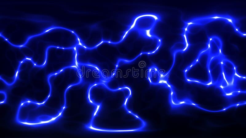 Blue Energy with Electric Discharge. Plasma Energy. Electric Arc. Blue ...