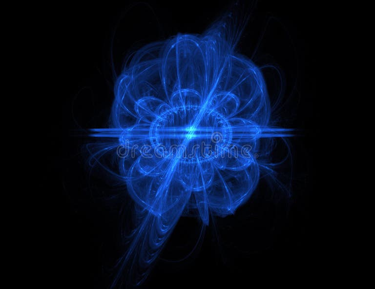 Blue Energy Field Abstract stock illustration. Illustration of ...