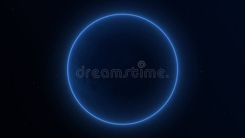 Blue Energy Glowing Sphere with Liquid Surface Texture on Dark Universe ...