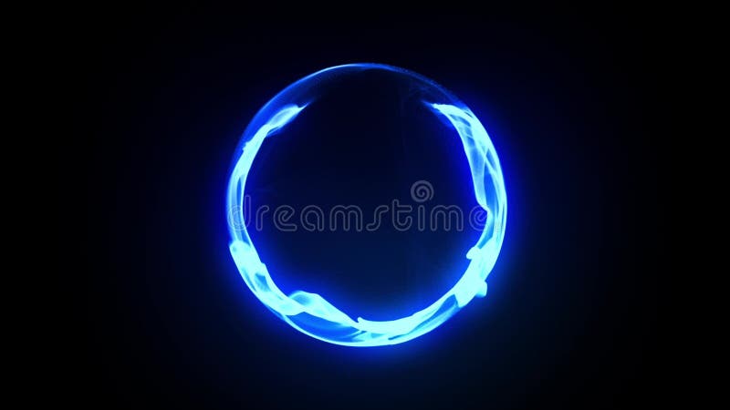 Blue Energy Plasma Ball Nucleus Loop Alpha Matte 3D Renderings ...