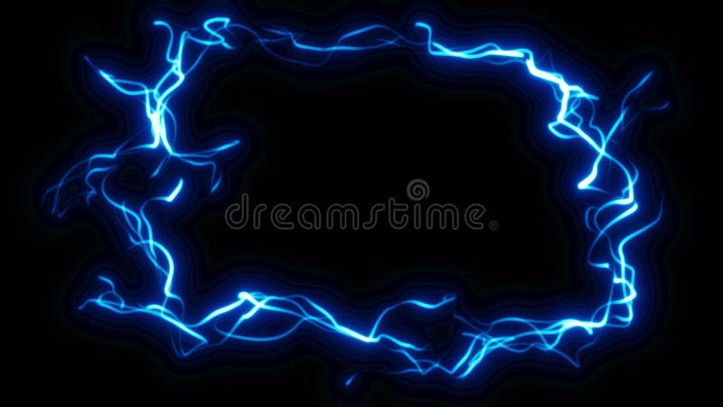 Blue Energy Ring on a Black Screen. Stock Video - Video of technology ...