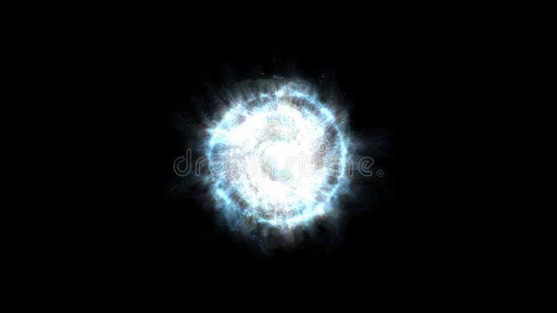 Blue Energy Shockwave on Black Background. Abstract 3D Rendering ...