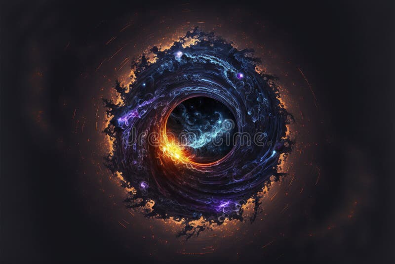 Blue Energy Vector Space Design Stock Illustration - Illustration of ...