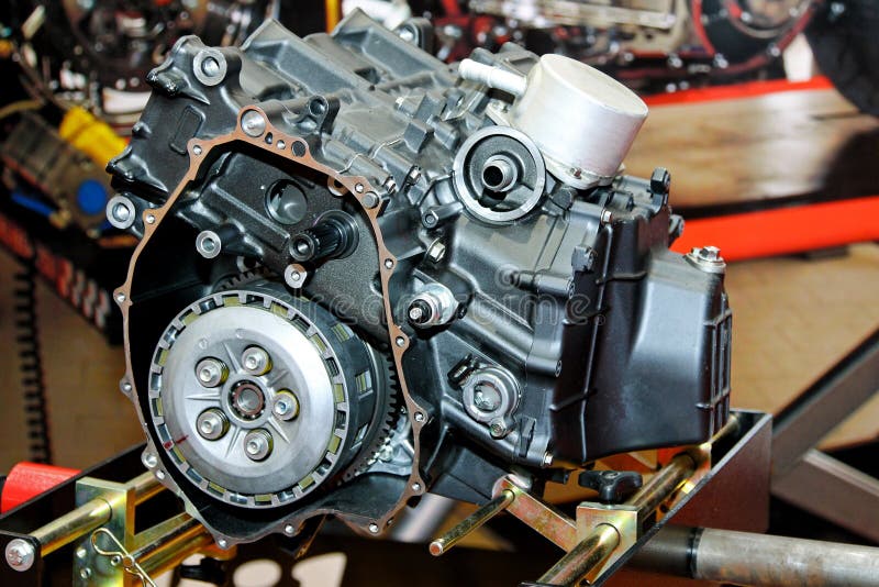 Blue engine stock image. Image of service, engine, open - 19025885