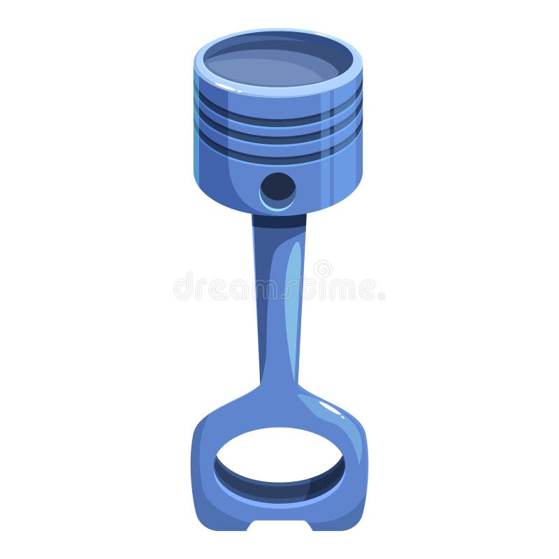 Blue Engine Piston Detailing a Powerful Combustion Engine Stock Vector ...