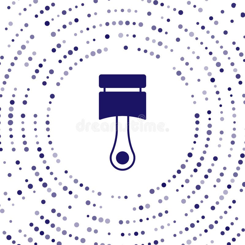 Blue Engine Piston Icon Isolated on White Background. Car Engine Piston ...