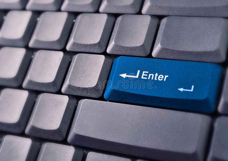 Blue Enter Button On Keyboard Stock Photo - Image of keypad, email ... Blue Enter Button On Keyboard Stock Photo - Image of keypad, email ...