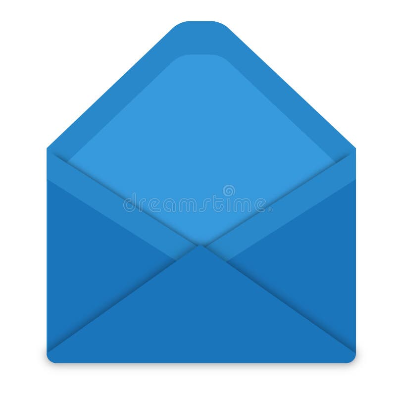 Blue envelope stock vector. Illustration of express, blue - 14523280
