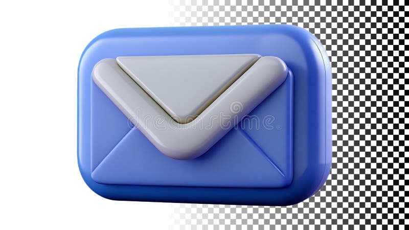 Blue Envelope Mail Icon for Email Communication Correspondence Png ...