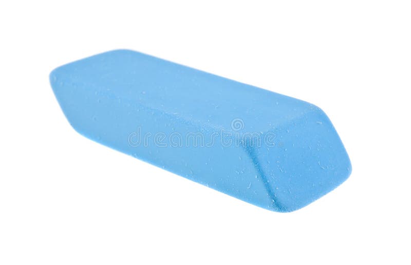 Red and Blue Eraser on a White Background Stock Image - Image of delete ...