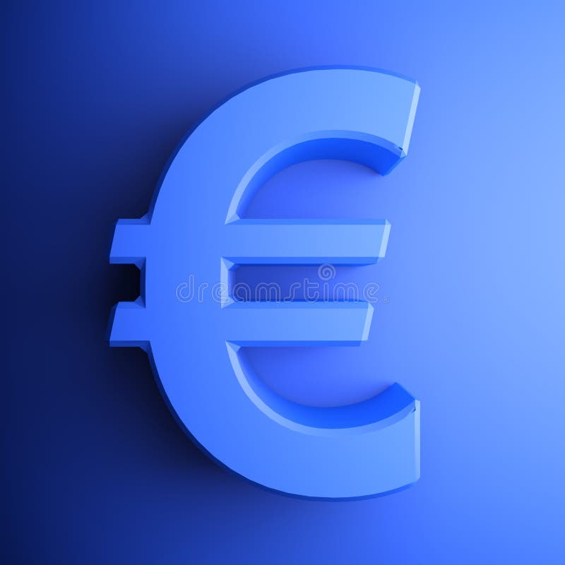 Euro Symbol 3D Chromed - 3D Rendering Stock Illustration - Illustration ...