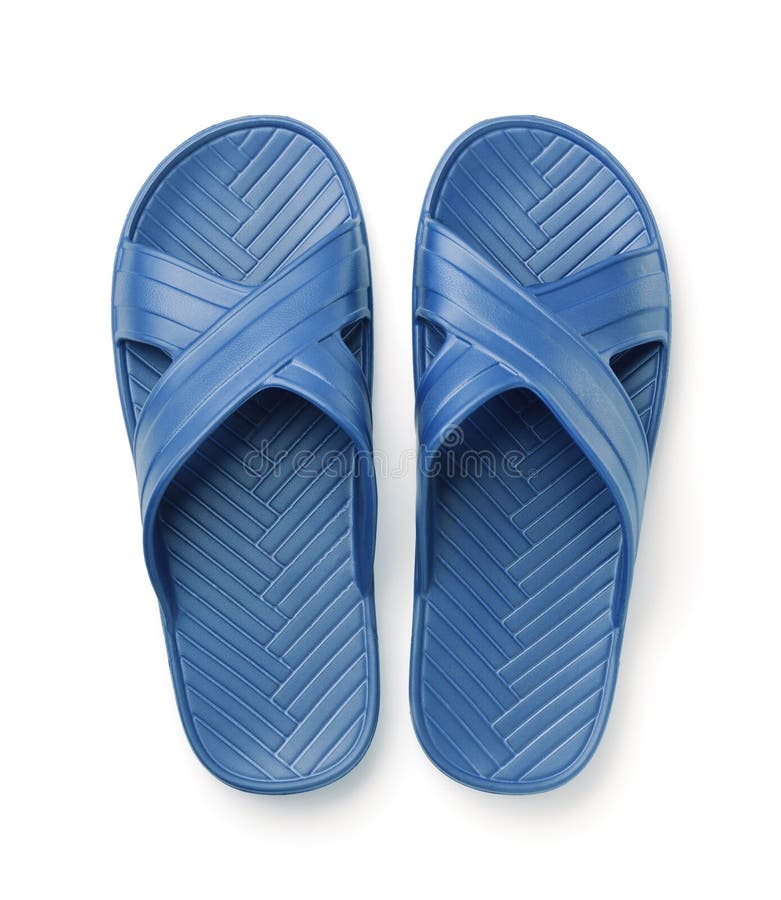 Blue EVA slide sandals stock photo. Image of fashion - 306559284