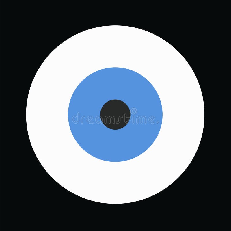 Black Evil Eye Vector - Symbol of Protection Stock Vector ...