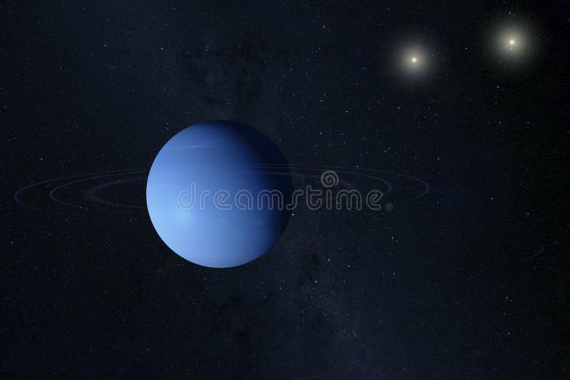 Blue Exoplanet in Space. Elements of this Image Were Furnished by NASA ...