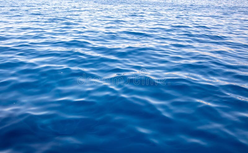 Blue Expanse of Water in the Sea. Stock Image - Image of pattern ...