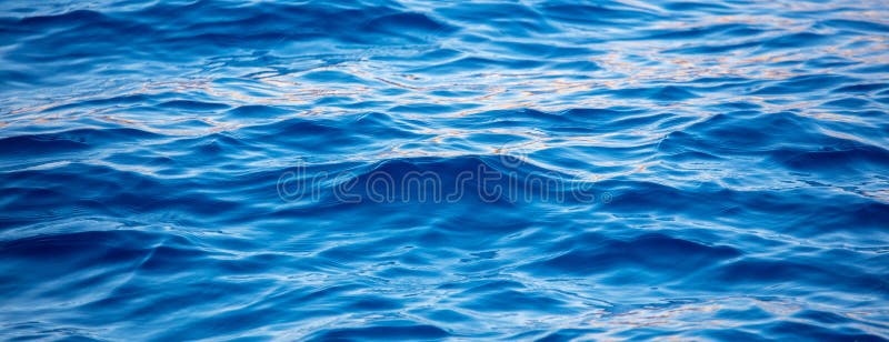 Blue Expanse of Water in the Sea. Stock Image - Image of textured ...