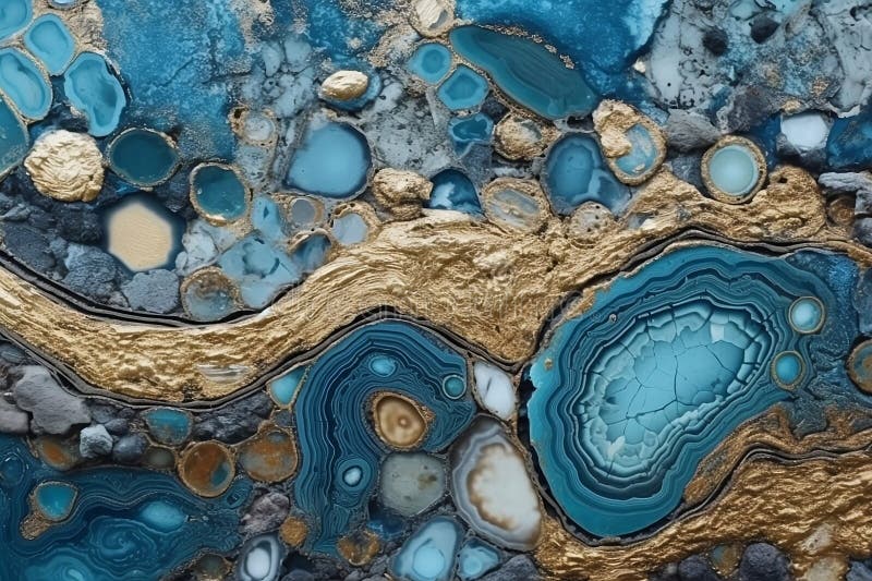 Blue Expensive Tiles. Texture of Ceramics. Generative AI. Stock ...