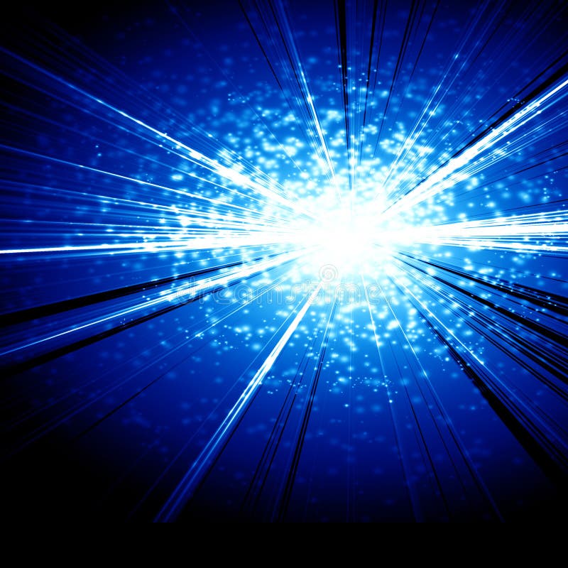 Blue explosion stock illustration. Illustration of computer - 4215583