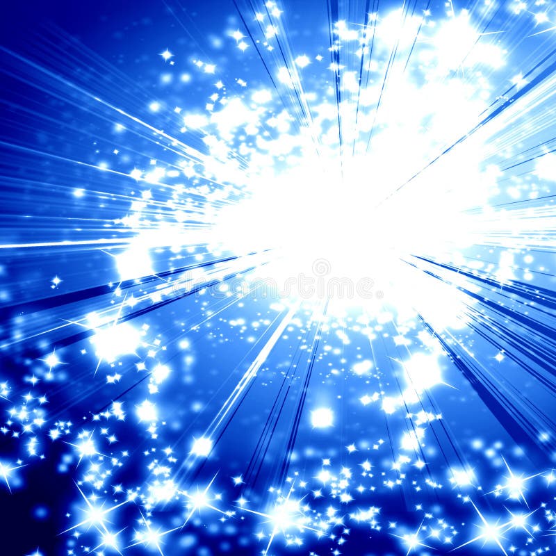 Blue Explosion stock illustration. Illustration of explode - 157943