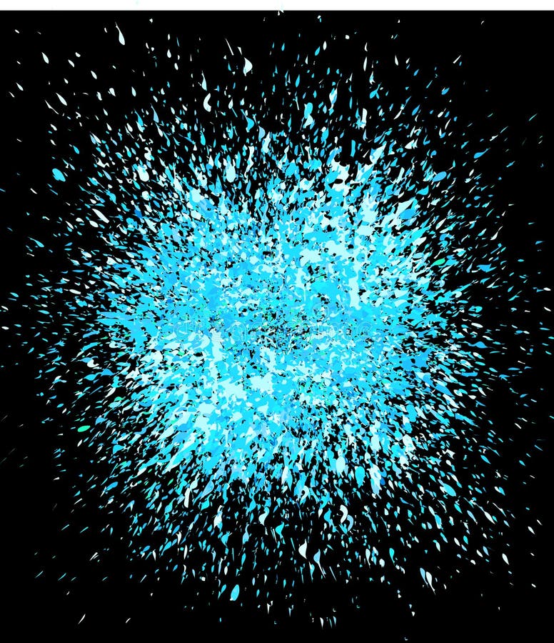 Blue Explosion stock vector. Illustration of space, patterns - 5969999