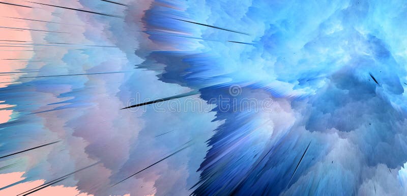 Blue Explosion Dramatic in Layer Stock Illustration - Illustration of ...