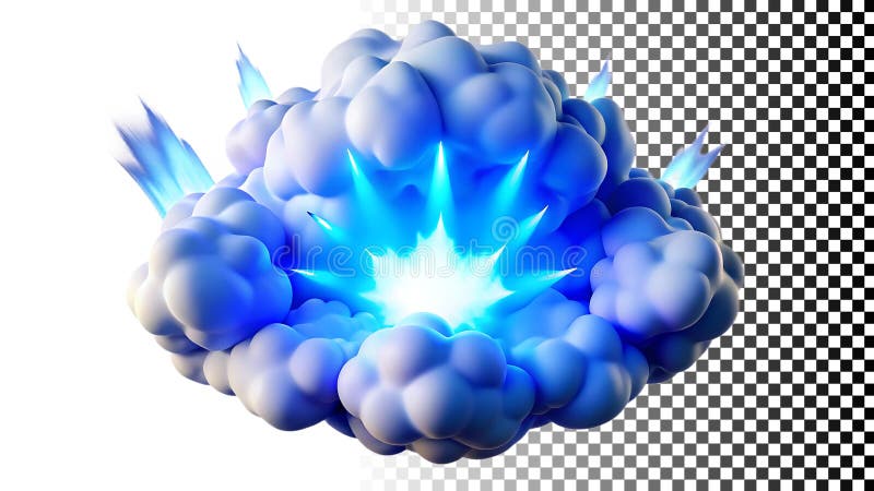 Blue Explosion, Energy Burst for Action and Dynamic Themes Png ...
