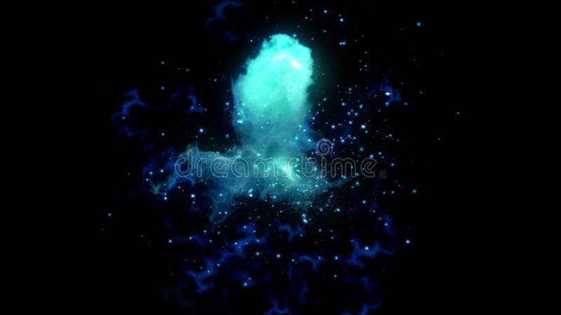 Blue Explosion Fire Particle Effect Animation Stock Footage - Video of ...