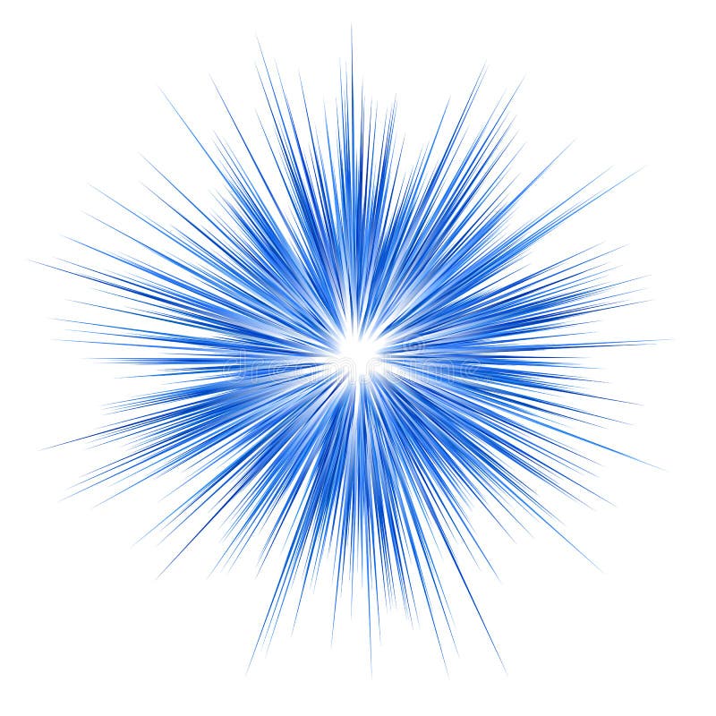 Blue Explosion Graphic Design on White Background Stock Vector ...